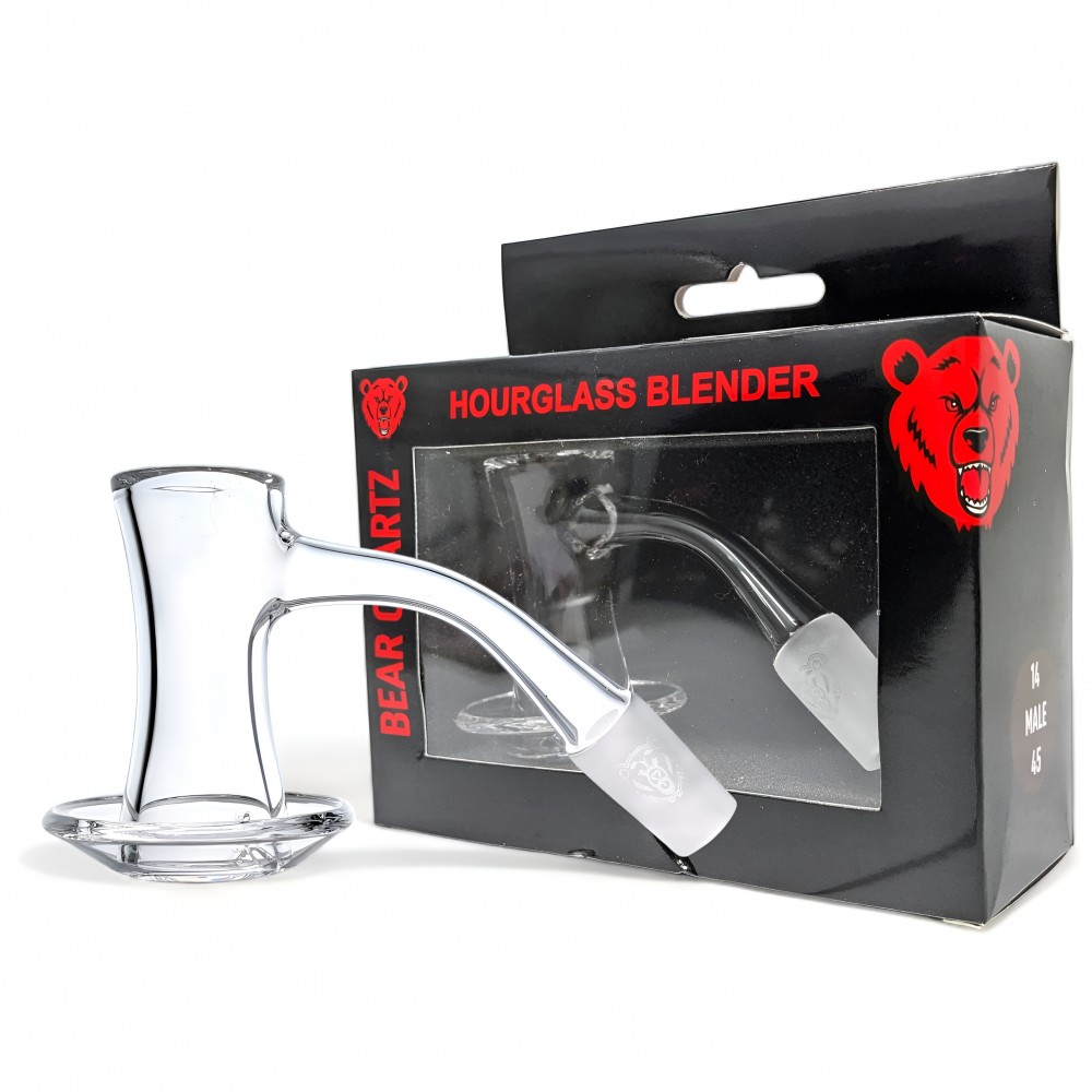 Bear Quartz Hourglass Blender 14 Male Quartz Banger | Skygate Wholesale